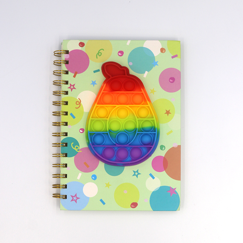 POPIT NOTEBOOK A5 PEAR | Popit Kingdom - Malta's Coolest Toy Shop