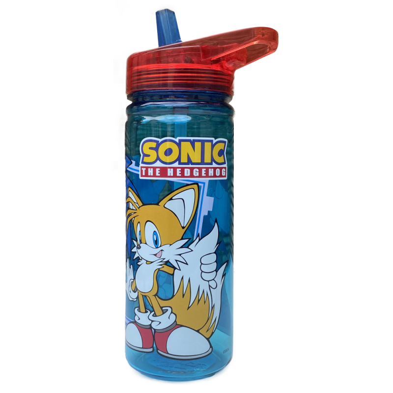 SONIC PLASTIC BOTTLE 580ML | Popit Kingdom - Malta's Coolest Toy Shop