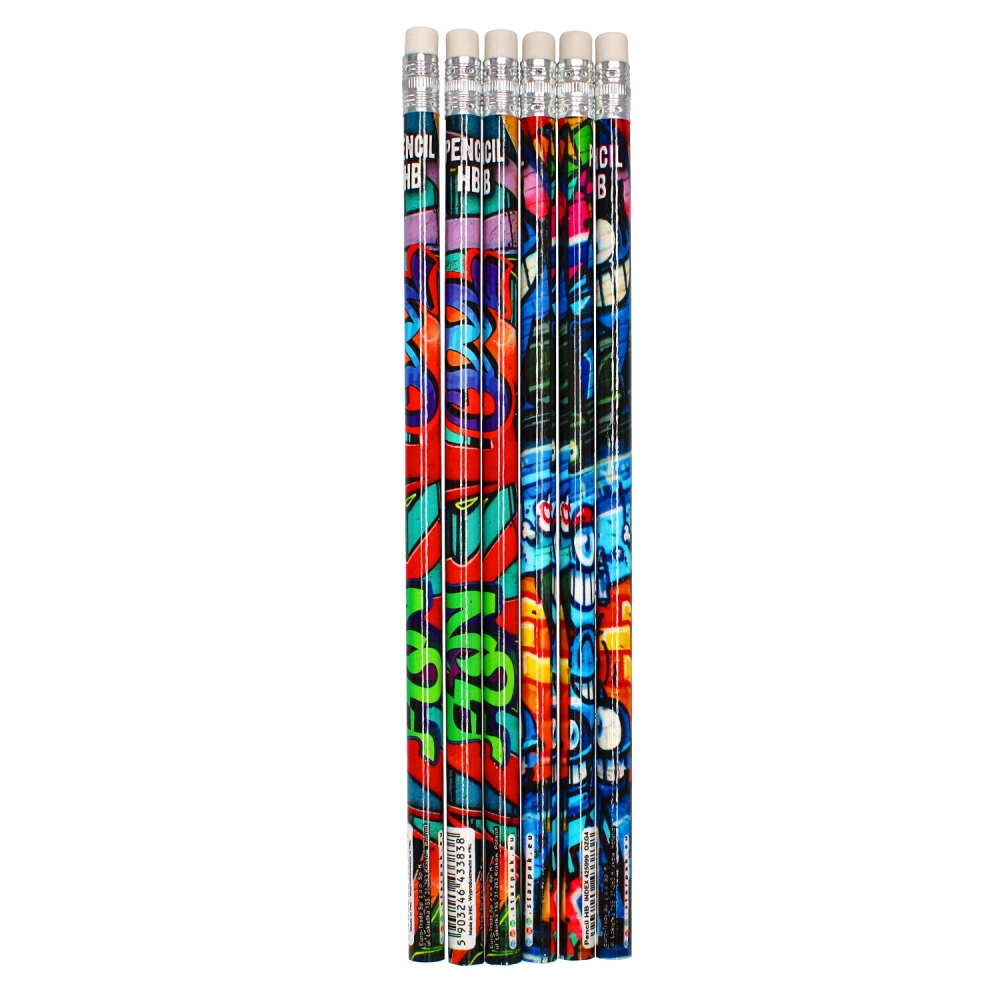 GRAFFITI PENCIL WITH ERASER | Popit Kingdom - Malta's Coolest Toy Shop
