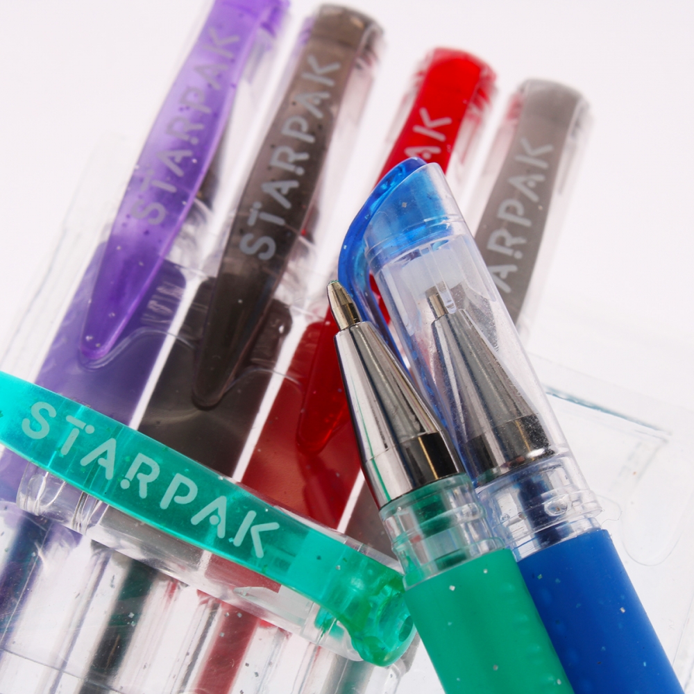 PACK OF 6 GLITTER GEL PENS | Popit Kingdom - Malta's Coolest Toy Shop