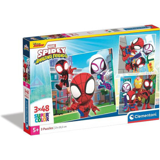 SPIDEY AND FRIENDS PUZZLE 3 X 48 PIECES | Popit Kingdom - Malta's ...