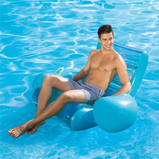 INFLATABLE CHAIR ROCKING LOUNGE TEAL 127 X 99 CM | Popit Kingdom ...