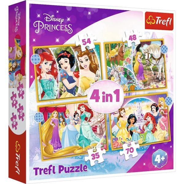 PUZZLE DISNEY PRINCESS 4 IN 1 | Popit Kingdom - Malta's Coolest Toy Shop