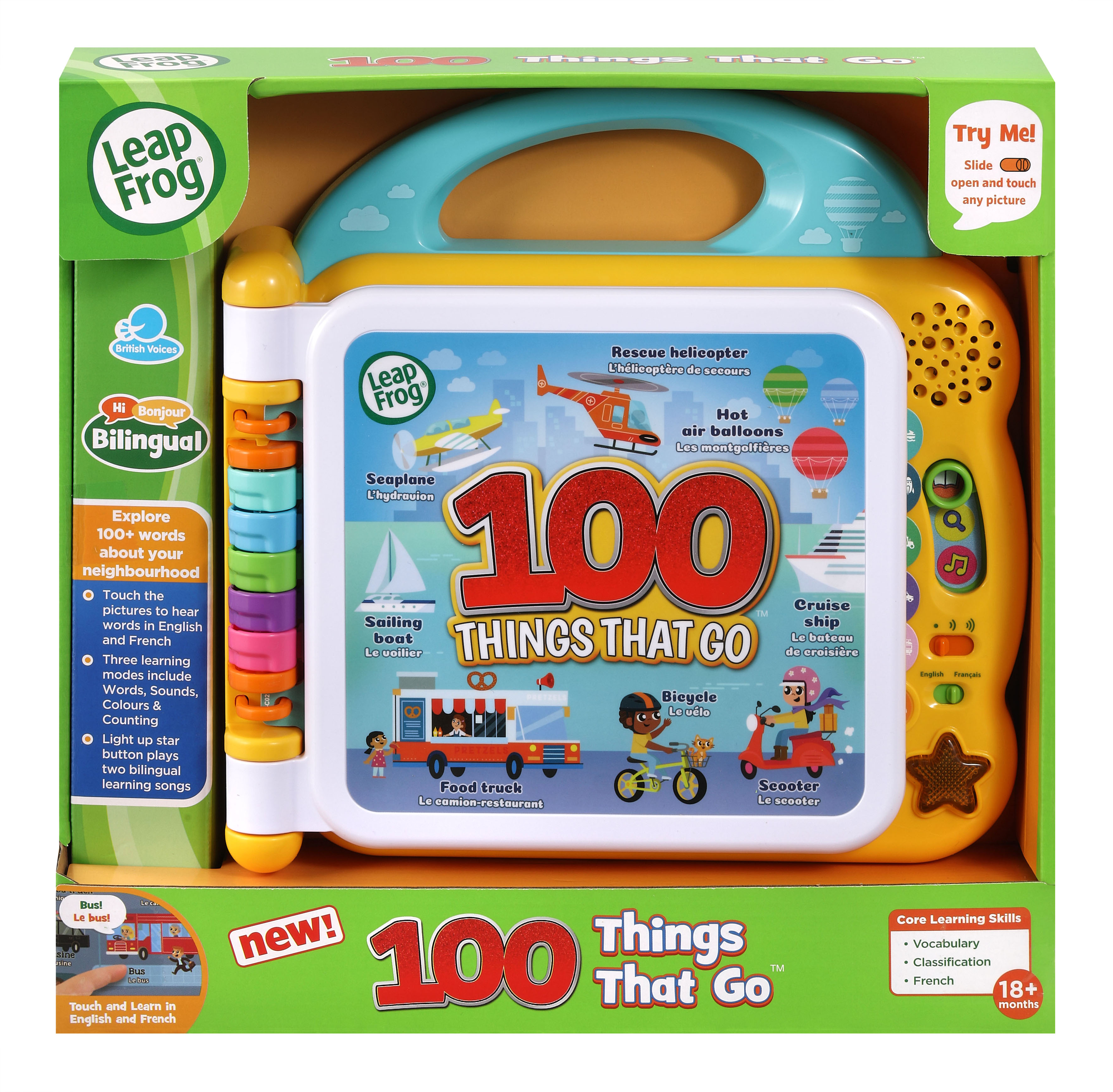 LEAPFROG 100 THINGS THAT GO BOOK | Popit Kingdom - Malta's Coolest Toy Shop