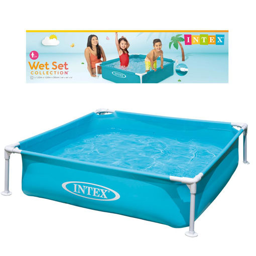 INTEX MINI FRAME POOL 122X122 | Popit Kingdom - Malta's Coolest Toy Shop