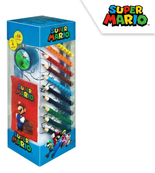 Super Mario Stationery Set 35 pieces | Popit Kingdom - Malta's Coolest ...