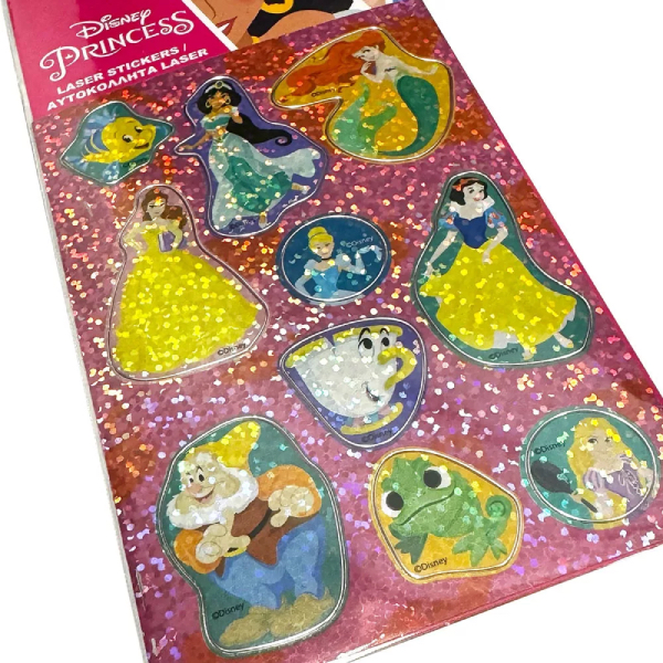 Disney Princess Shining Holographic Sticker Set | Popit Kingdom - Malta ...